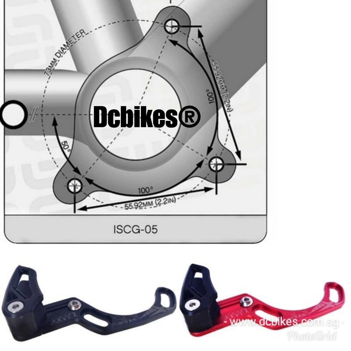 Iscg 05 / Iscg 03 Chain Guide 1X System Single Speed for Round 30-40T – Dcbikes