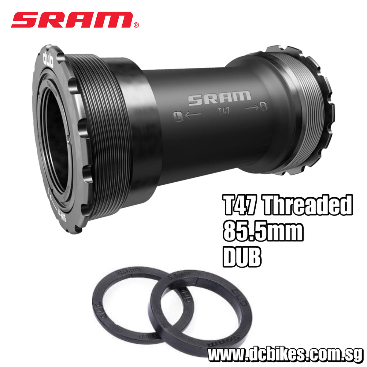 Sram T47 DUB 85.5mm Road Wide Threaded Bottom Bracket BB – Dcbikes