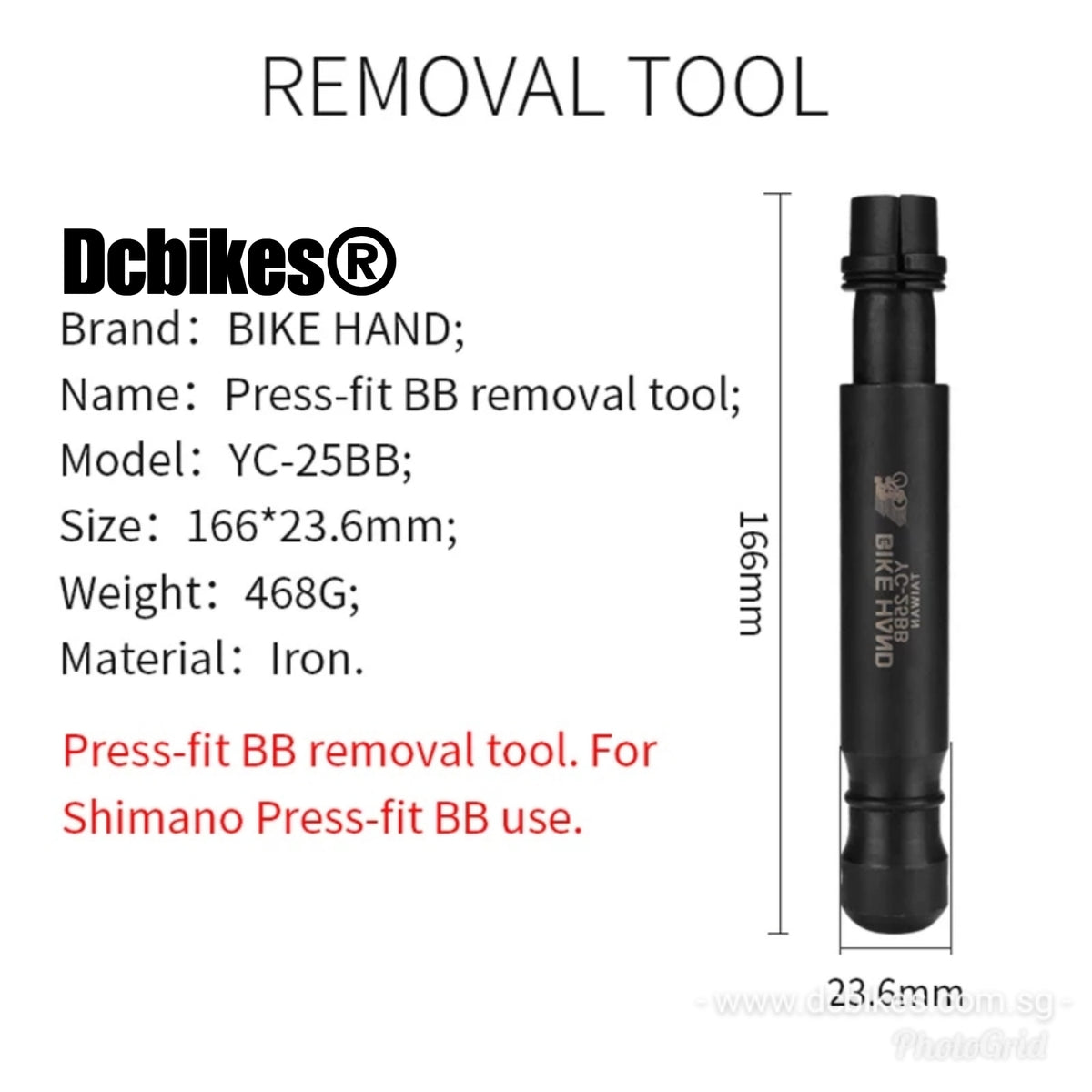 Bike Hand BB Press Fit Tool Bottom Bracket Removal Installation Bike R ...