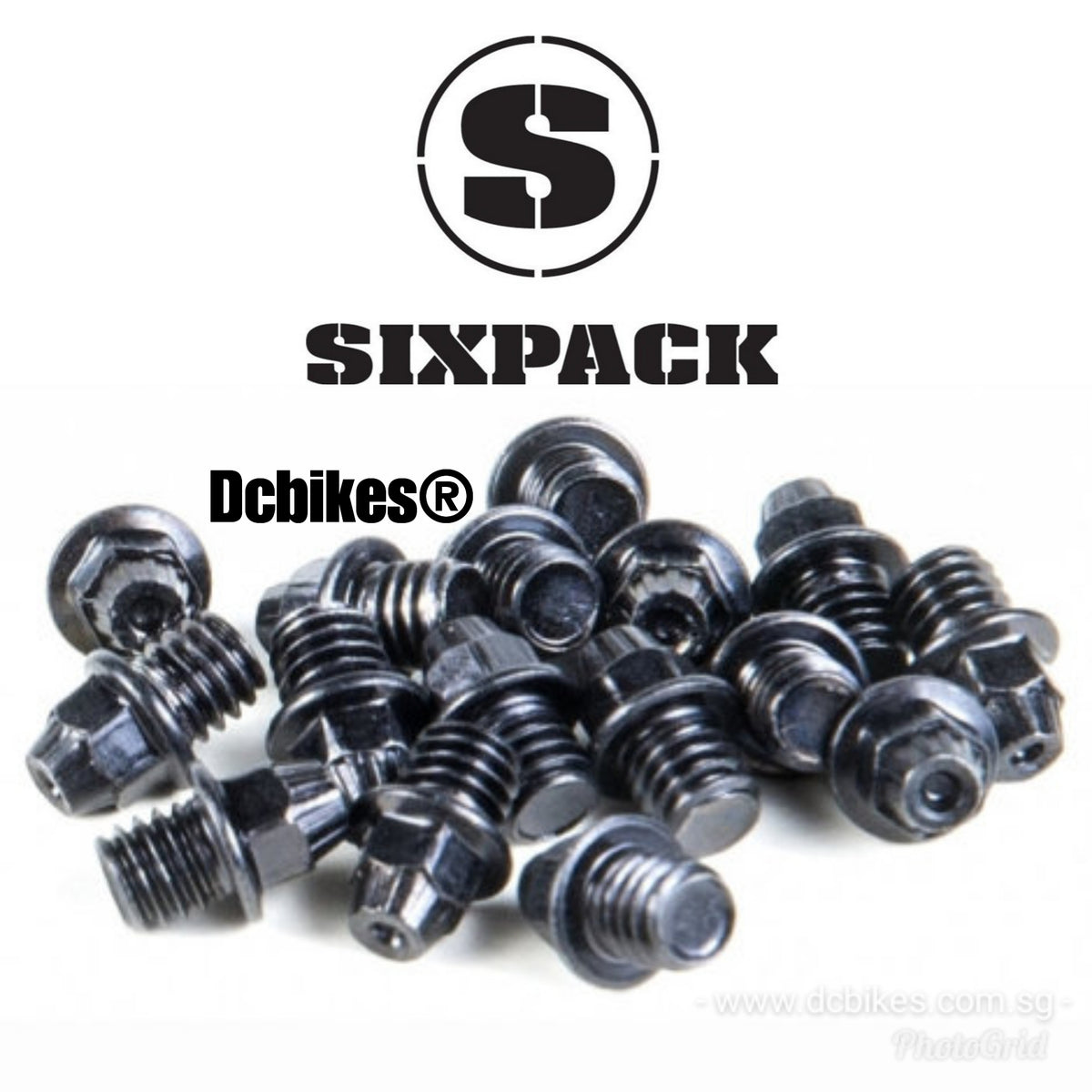 Sixpack Racing M4 X 4mm Thread Grip Steel Pedal Pins – Dcbikes