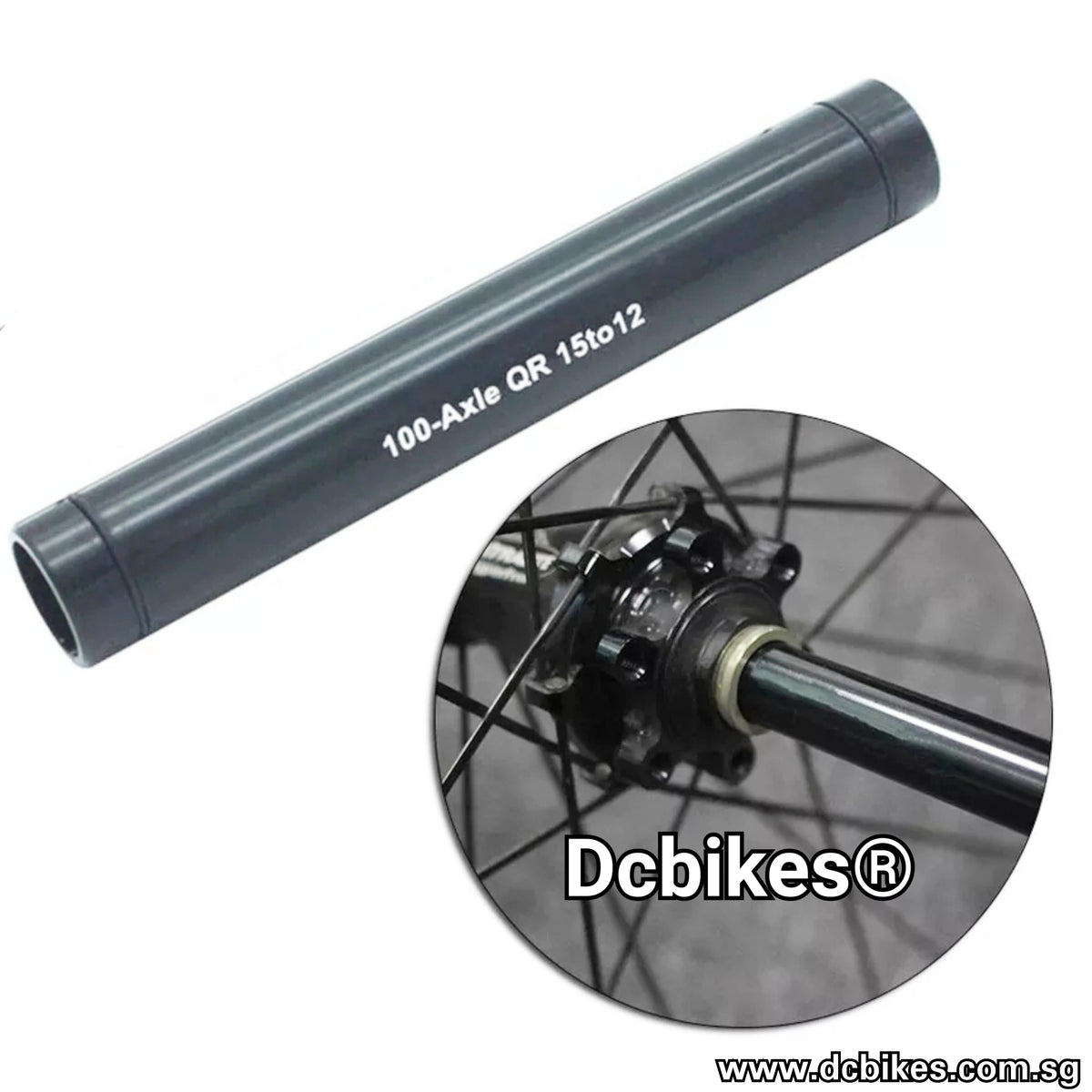 Front Hub 15mm X 100mm Thru Axle To 12mm Conversion Adapter Kit – Dcbikes
