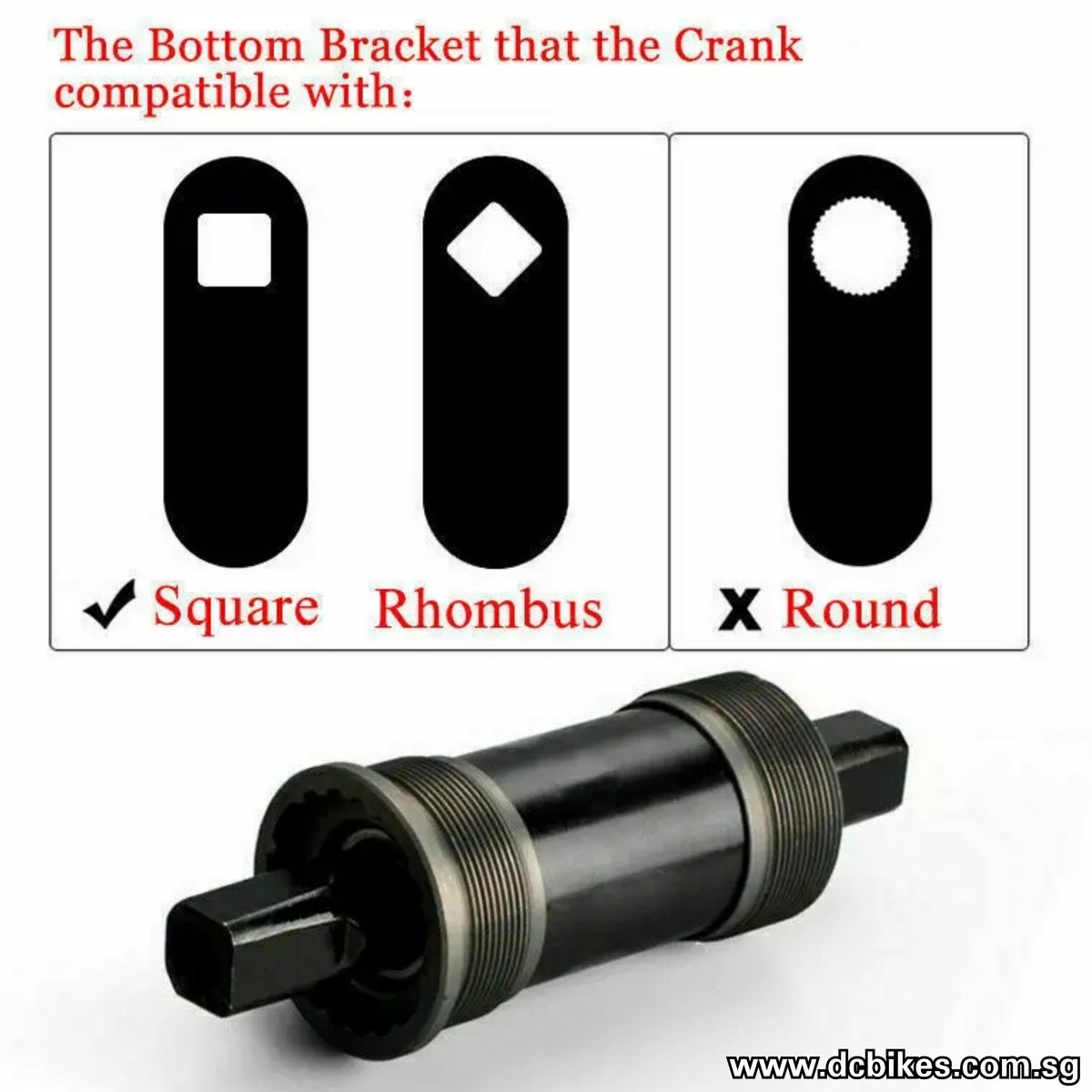 32T/34T Square Tapered MTB Single Speed Black Crank – Dcbikes