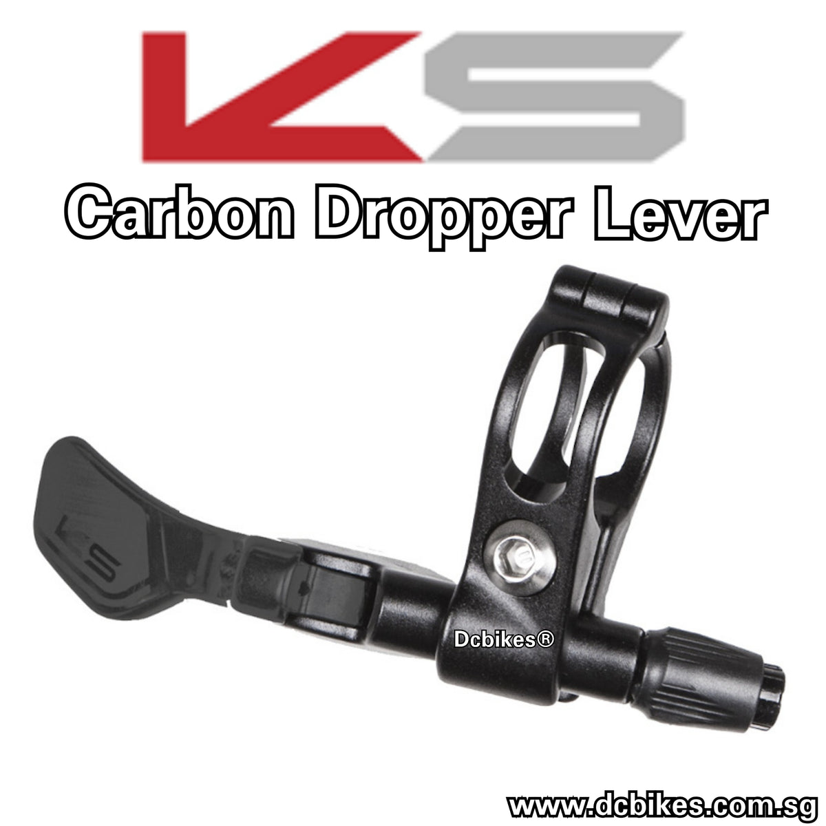 KS Carbon Southpaw Remote Bar Clamp Dropper Lever – Dcbikes