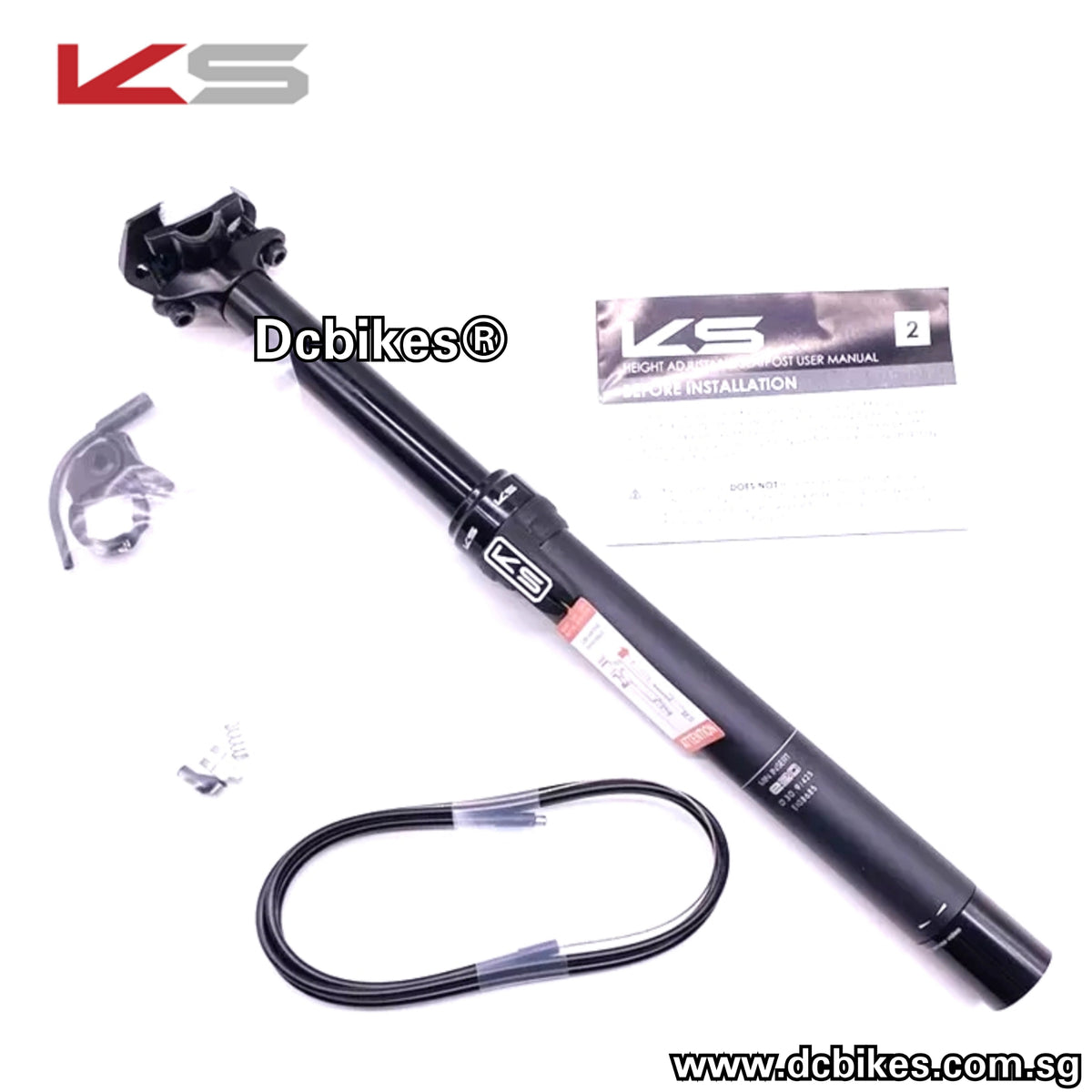 KS | Kind Shock 30.9mm/31.6mm External Routing 100mm Dropper Seat Post ...