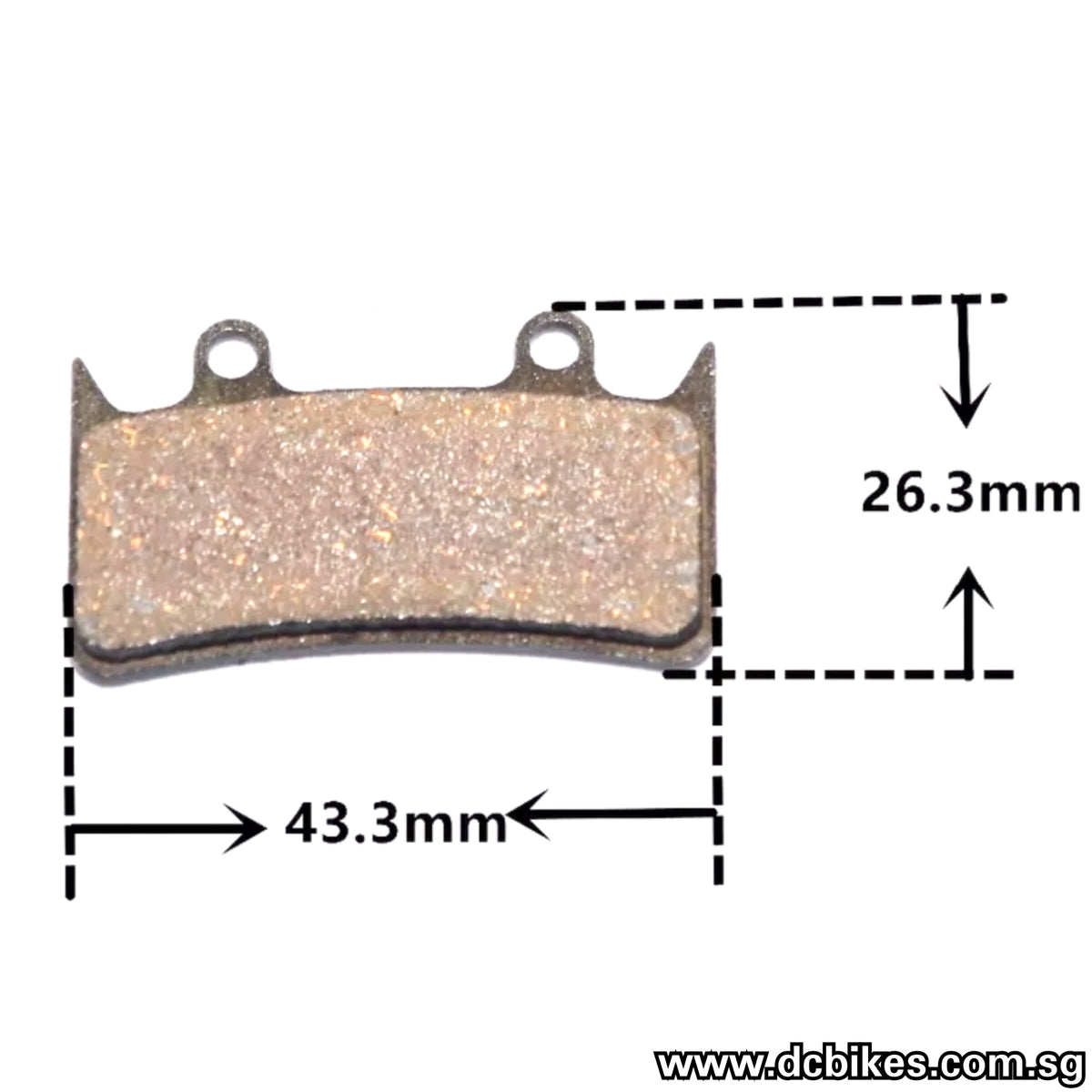 Semi Metal Brake Pads For Hope Tech 6 Pistons Mono Ti (1 Pair) – Dcbikes