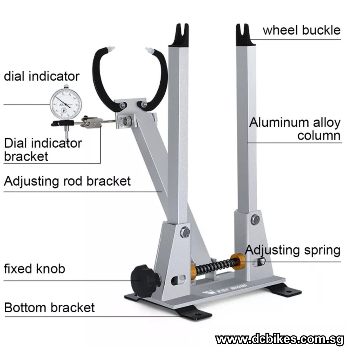 9mm Quick Release QR Bicycle Wheel Truing Stand For 16" to 29"/700c ...