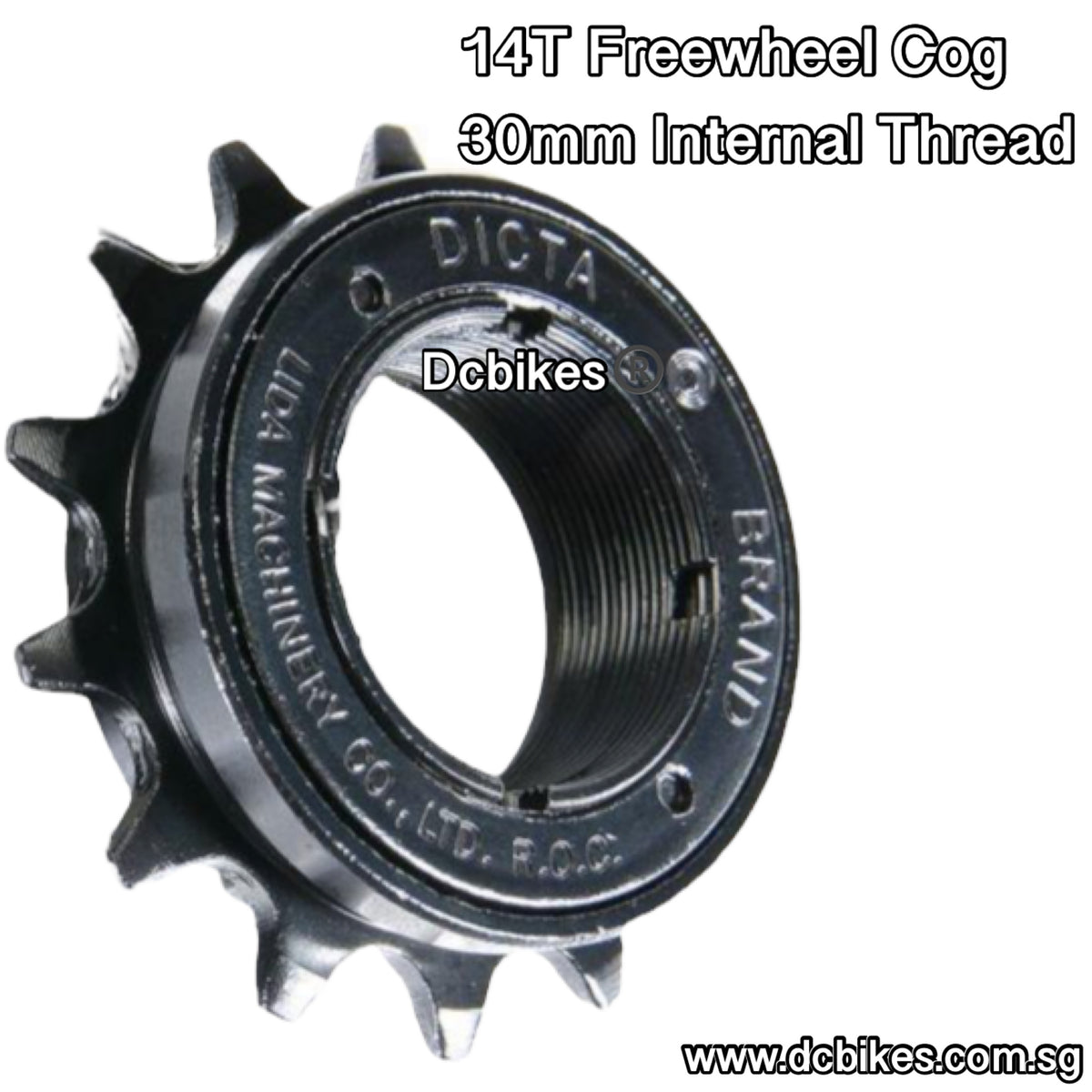 Salt Black Freewheel Threaded Sprocket Cog - 14T / 16T - Right Hand Dr ...