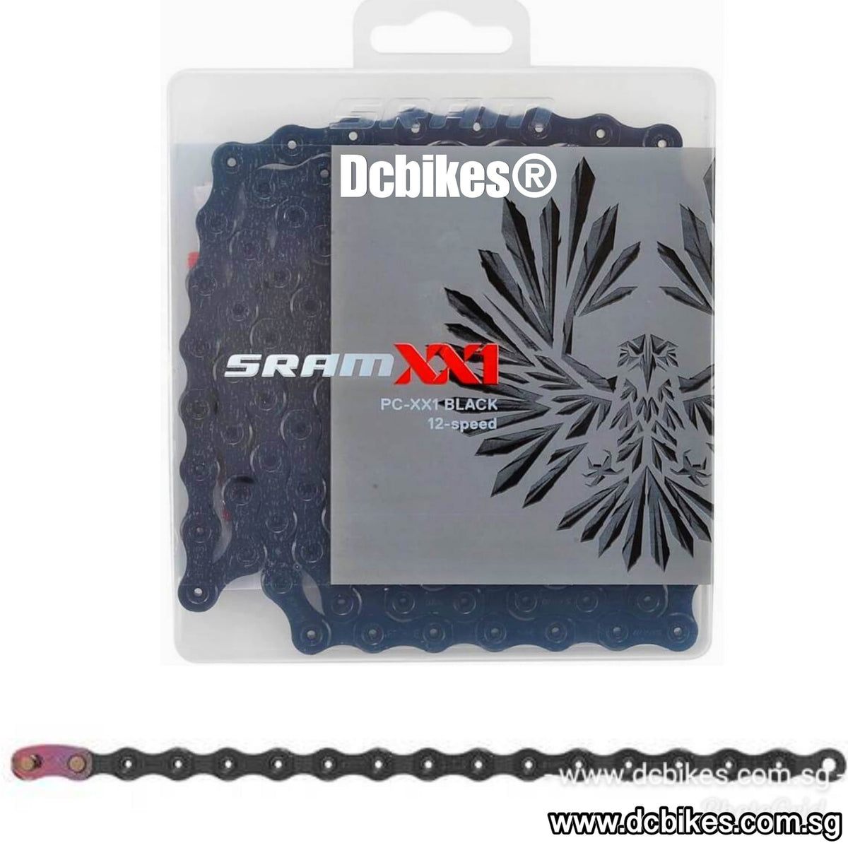 Sram XX1 Eagle 12 Speed Titanium Nitride Chain 126 Links + Power Lock ...