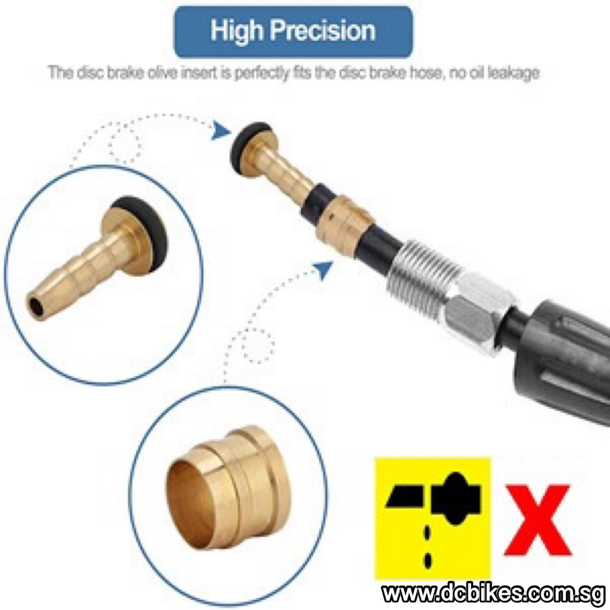 Banjo + 2 Olives & 2 Inserts For Tektro TRP Brake Series – Dcbikes