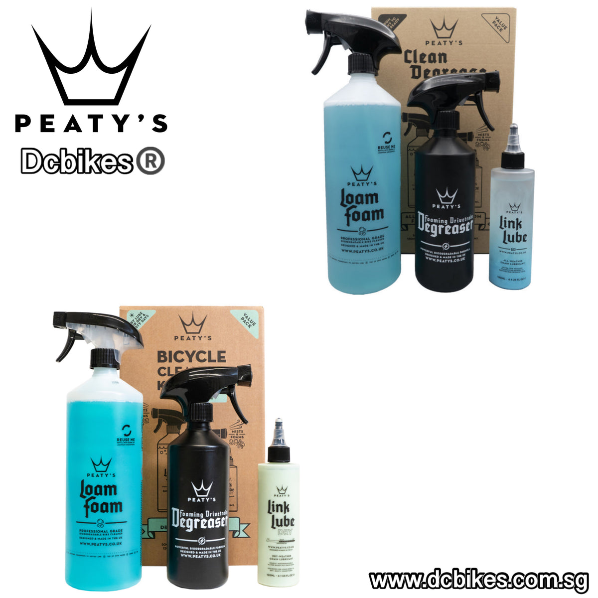 Peaty's Bike Wash + Drivetrain Degreaser & Chain Lube Starter Pack - D – Dcbikes